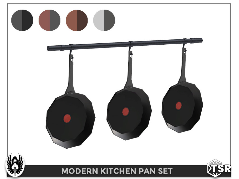 The Sims Resource | Modern Kitchen Pan Set