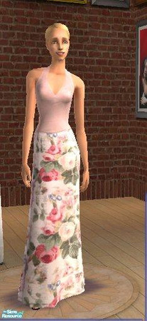 The Sims Resource - Pink Floral Formal