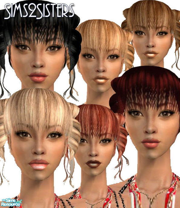 The Sims Resource | S2S Rose hair set