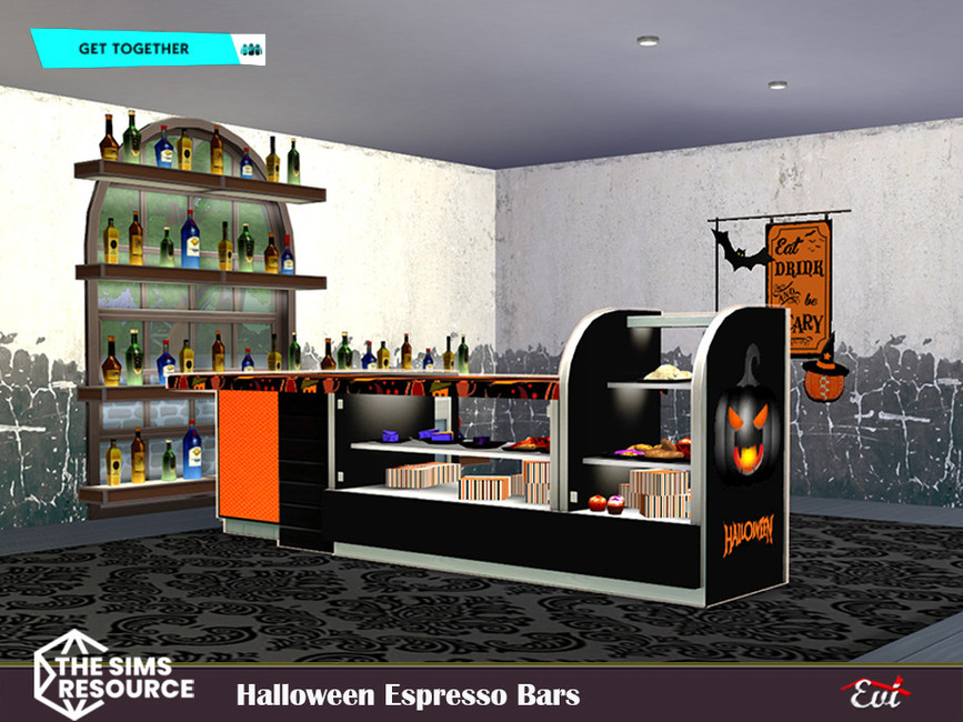 The Sims Resource - Halloween Espresso Bar