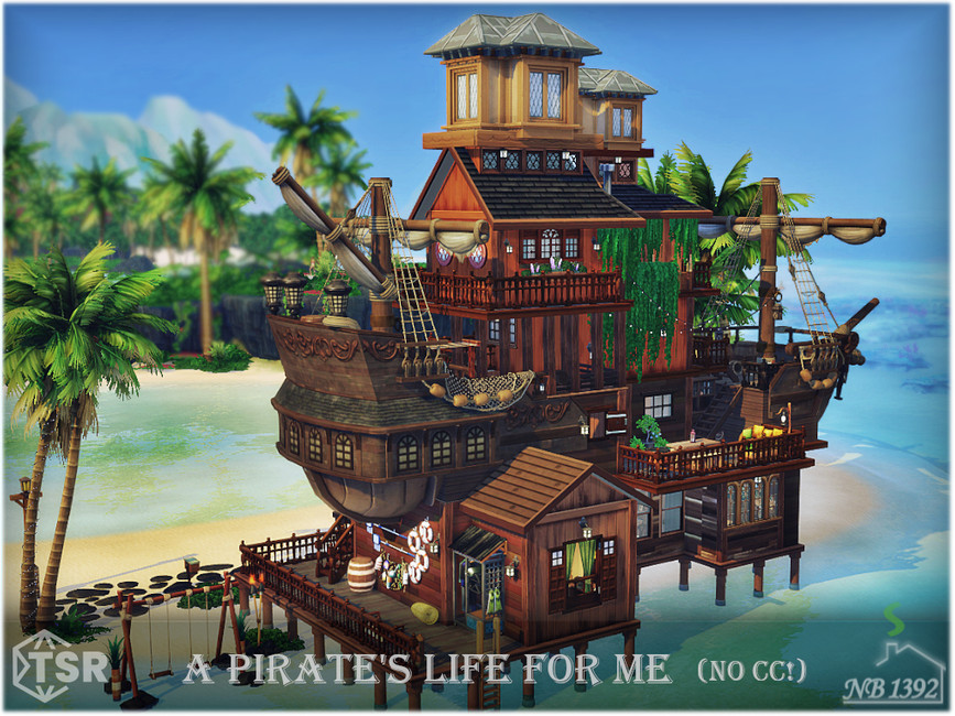 The Sims Resource - A Pirate's Life for Me (No CC!)
