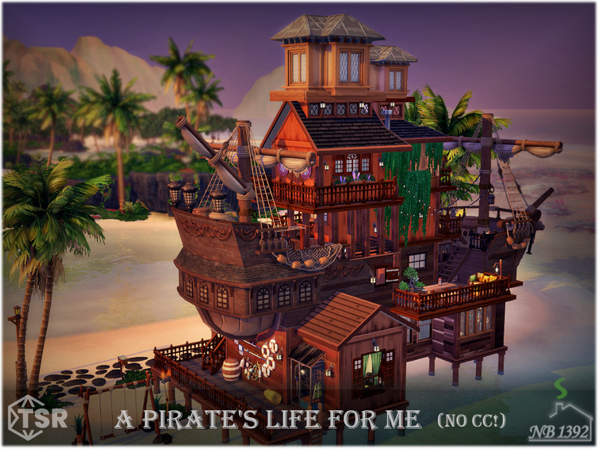The Sims Resource - A Pirate's Life for Me (No CC!)