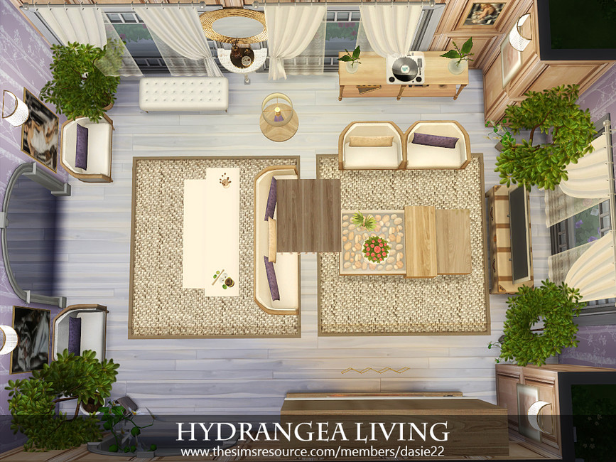 The Sims Resource - Hydrangea Living