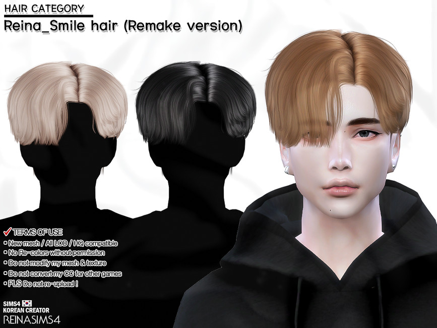 The Sims Resource - Smile hair