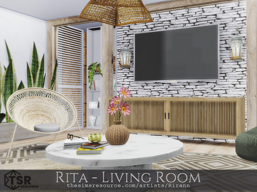 The Sims Resource - Rita - Living Room - TSR CC Only