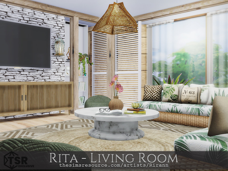 The Sims Resource - Rita - Living Room - TSR CC Only