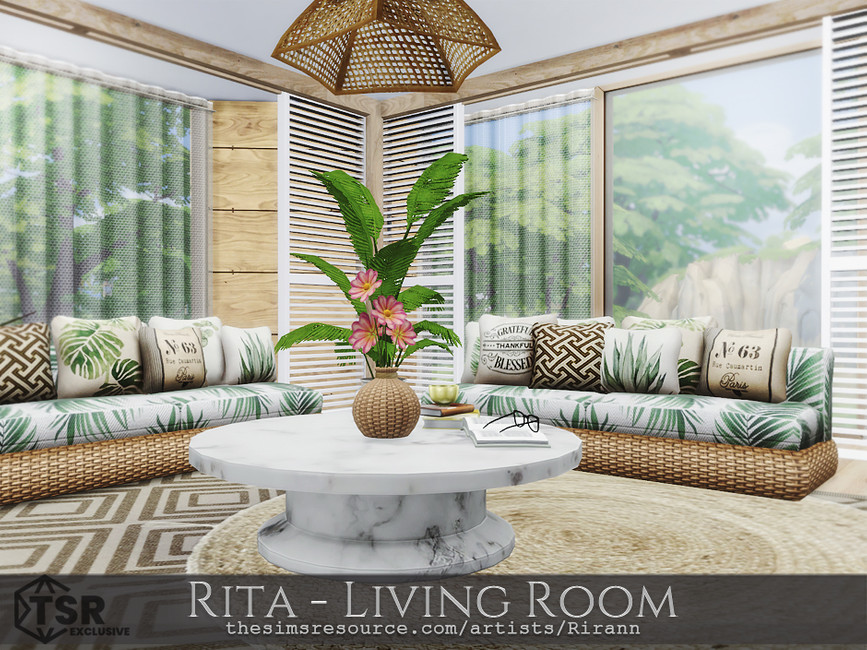 The Sims Resource - Rita - Living Room - TSR CC Only