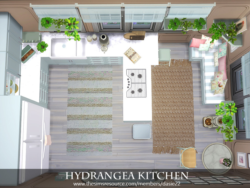 The Sims Resource - Hydrangea Kitchen