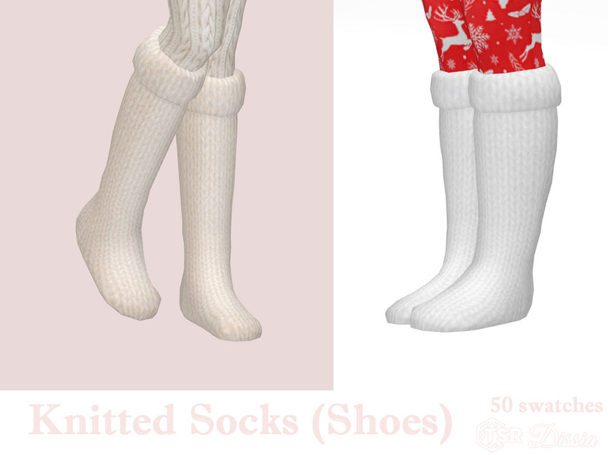 The Sims Resource - Knitted Socks (Shoes)