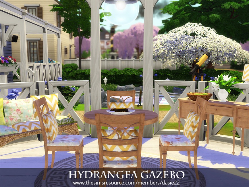 The Sims Resource - Hydrangea Gazebo