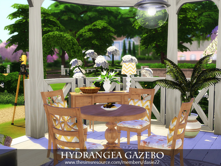 The Sims Resource - Hydrangea Gazebo