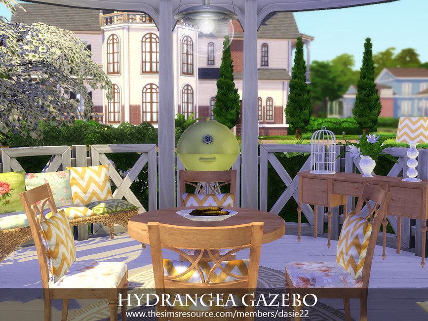 The Sims Resource - Hydrangea Gazebo