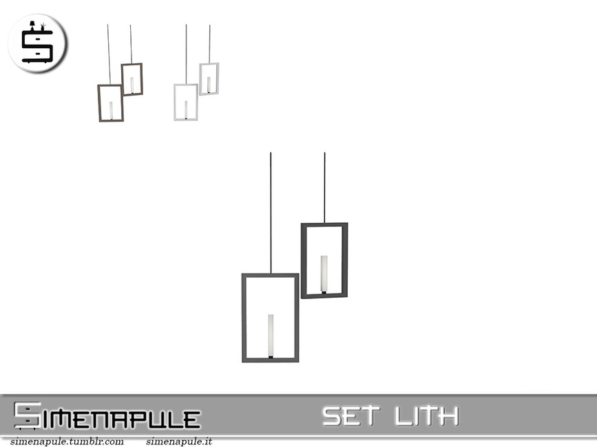 The Sims Resource - Set Lith - Ceiling Lights