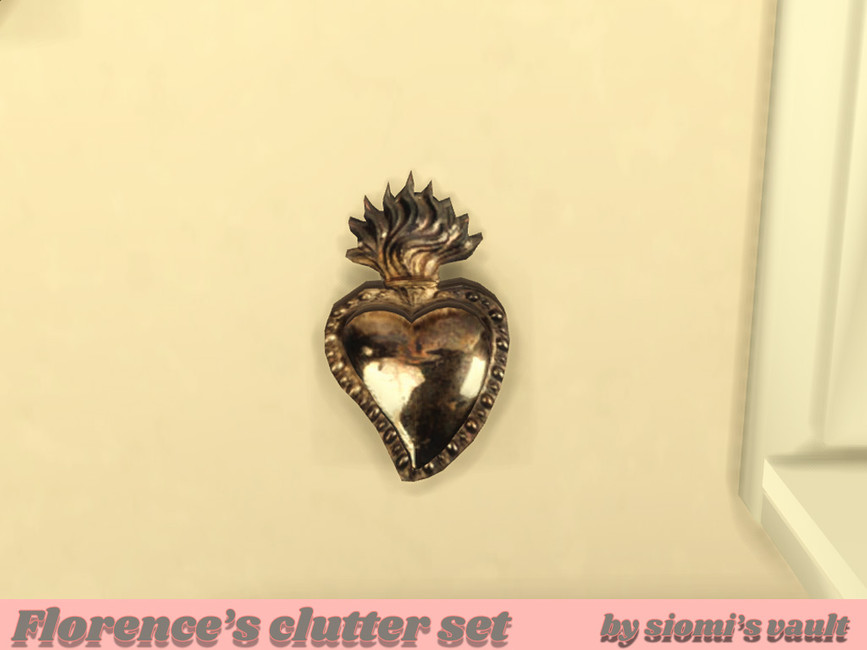 The Sims Resource - Florence clutter set Heart wal decor