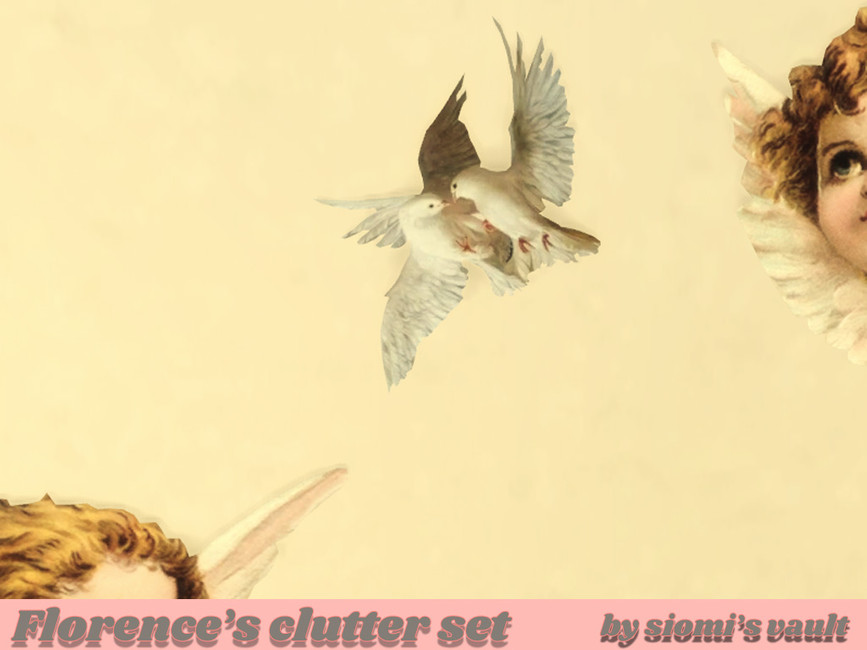 The Sims Resource - Florence clutter set wall pigeons