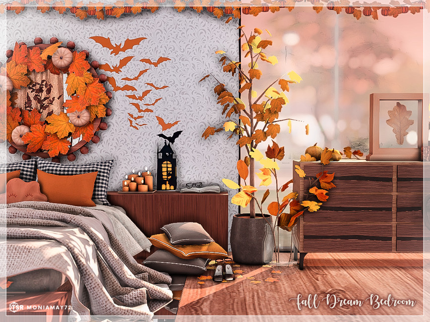 The Sims Resource - Fall Dream Bedroom CC only TSR