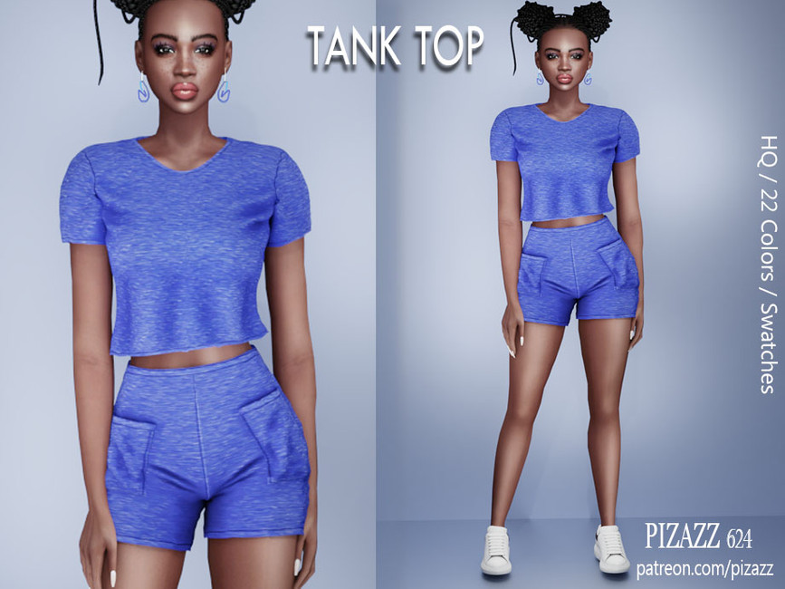 The Sims Resource - Jersey tank top