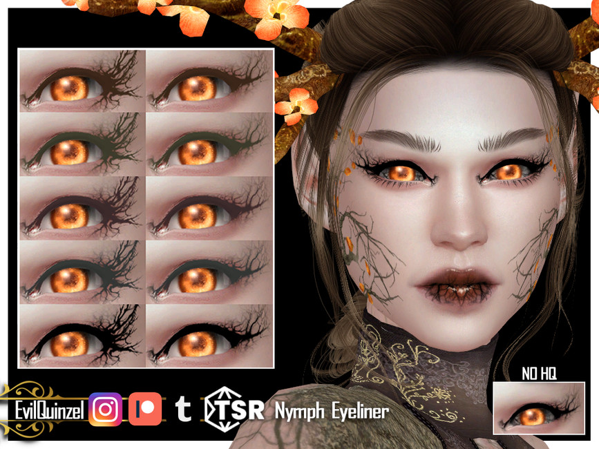 The Sims Resource - Nymph Eyeliner