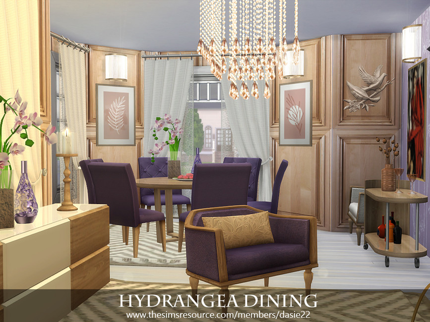 The Sims Resource - Hydrangea Dining