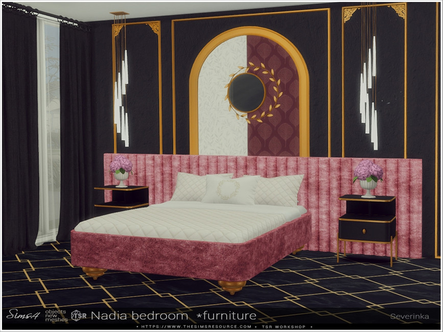 The Sims Resource - Nadia bedroom furniture