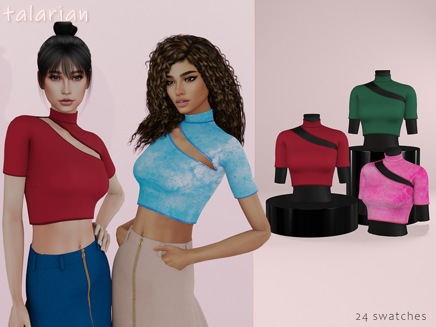 The Sims Resource - Sophie cut out top