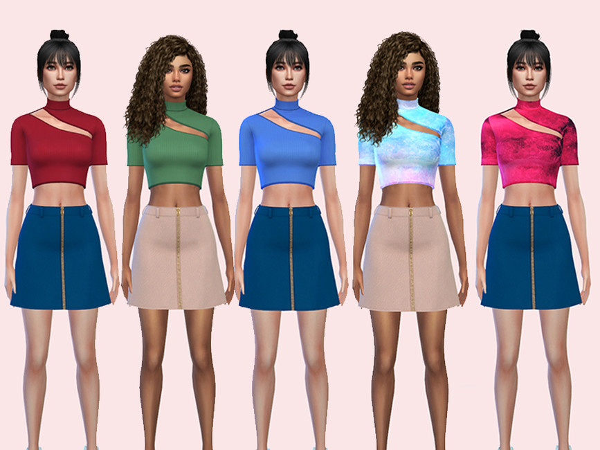 The Sims Resource - Sophie cut out top