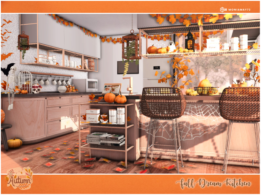 The Sims Resource - Fall Dream Kitchen CC only TSR