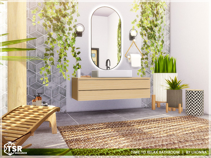 The Sims Resource - Time To Relax Bathroom /TSR CC only/