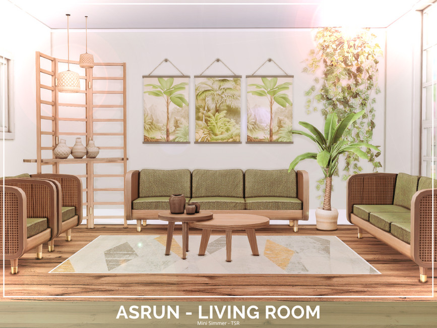 The Sims Resource - Asrun Living room - TSR Only CC