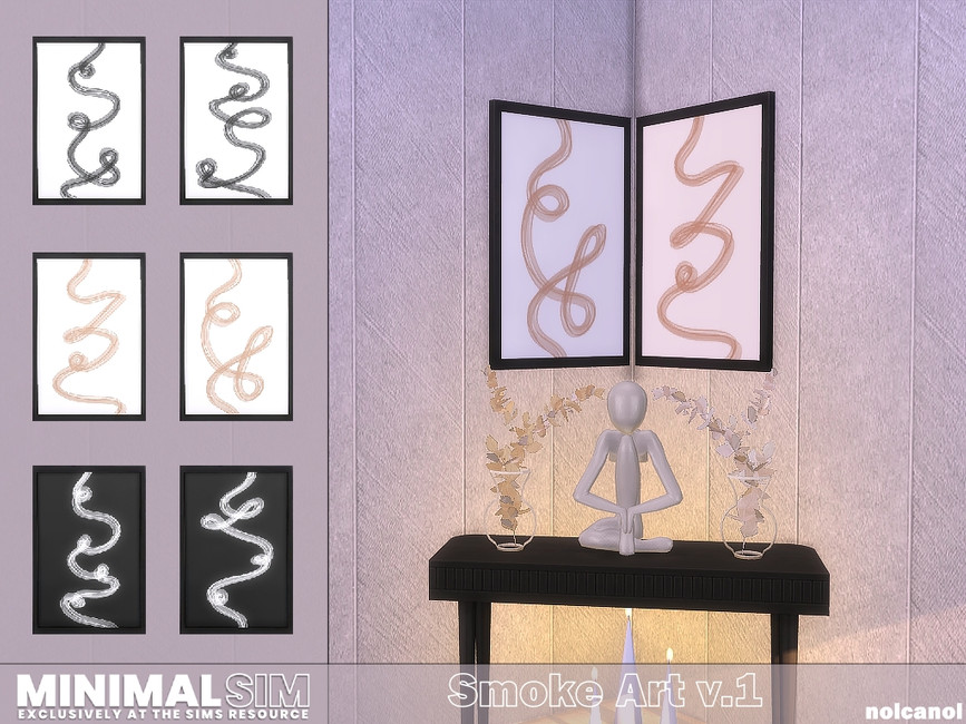 The Sims Resource - MinimalSIM Smoke Art Set