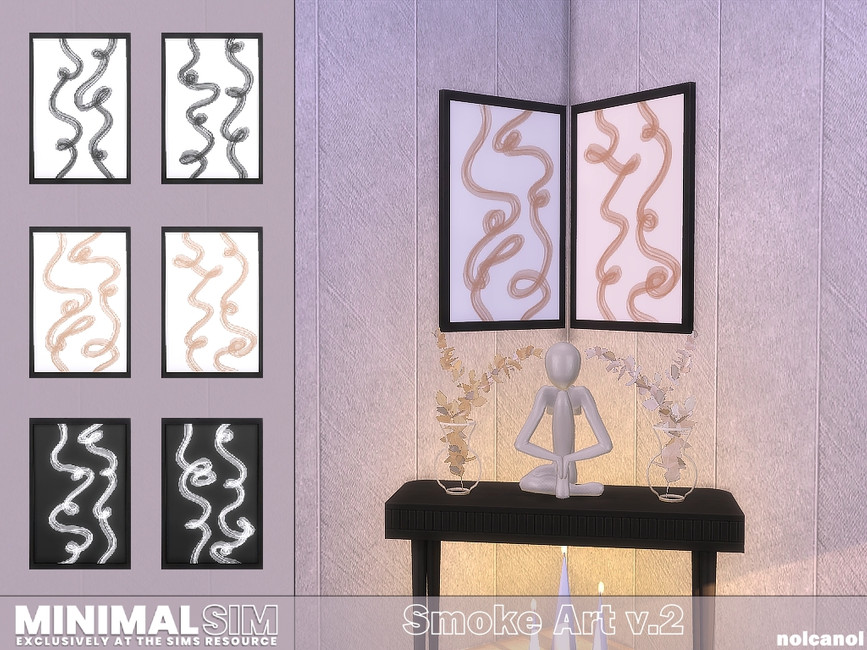 The Sims Resource - MinimalSIM Smoke Art Set
