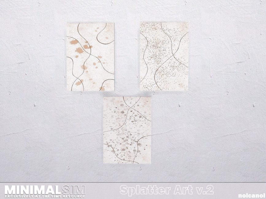 The Sims Resource - MinimalSIM Splatter Art v.2