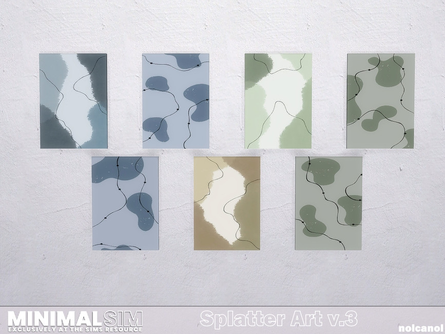 The Sims Resource - MinimalSIM Splatter Art v.3