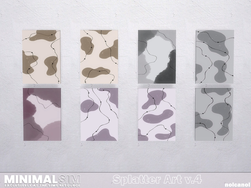 The Sims Resource - MinimalSIM Splatter Art v.4