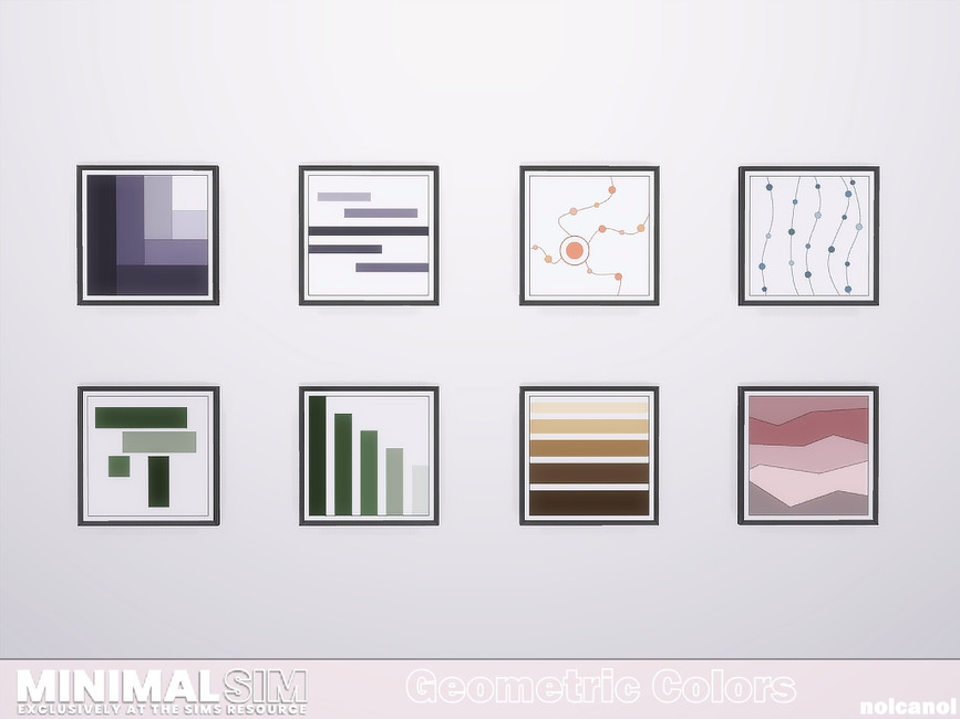 The Sims Resource - MinimalSIM Geometric Colors