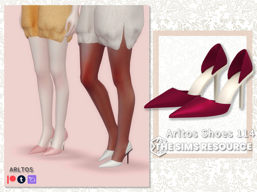 The Sims Resource - Pointed toe heels / 114