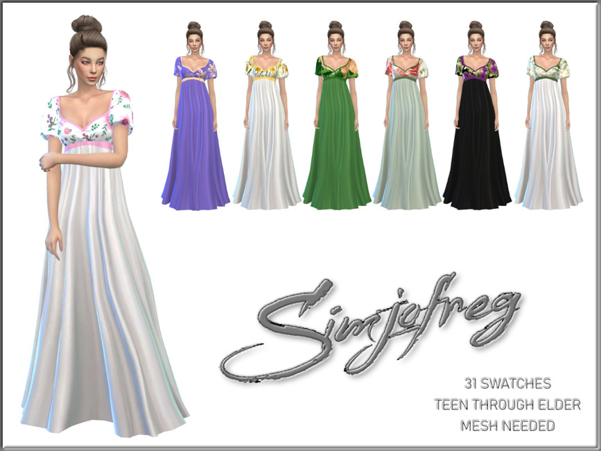 The Sims Resource - Sifix Lisa Dress RC