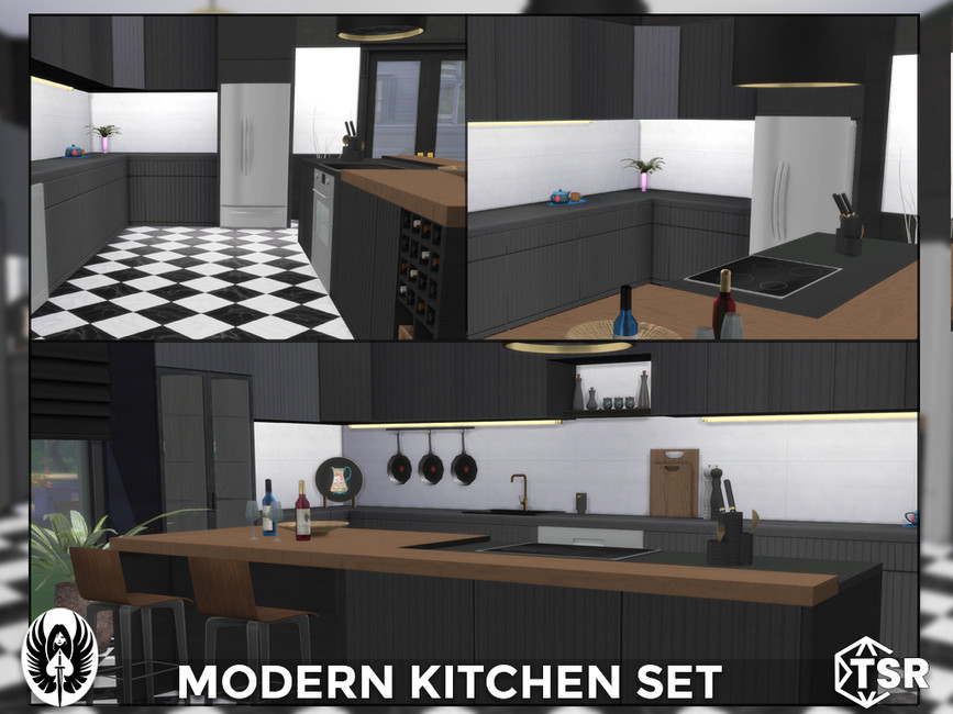 The Sims Resource - Modern Kitchen Set Part - I