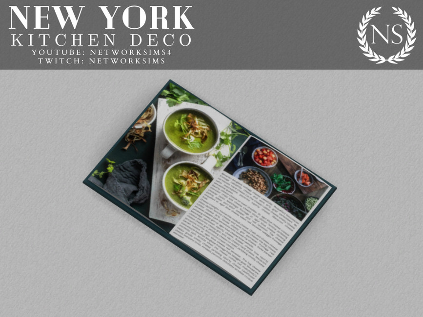 The Sims Resource - New York Kitchen Deco PtII - Recipe Book