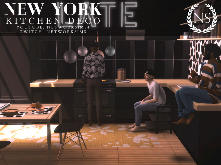 The Sims Resource - New York Kitchen Deco PtI
