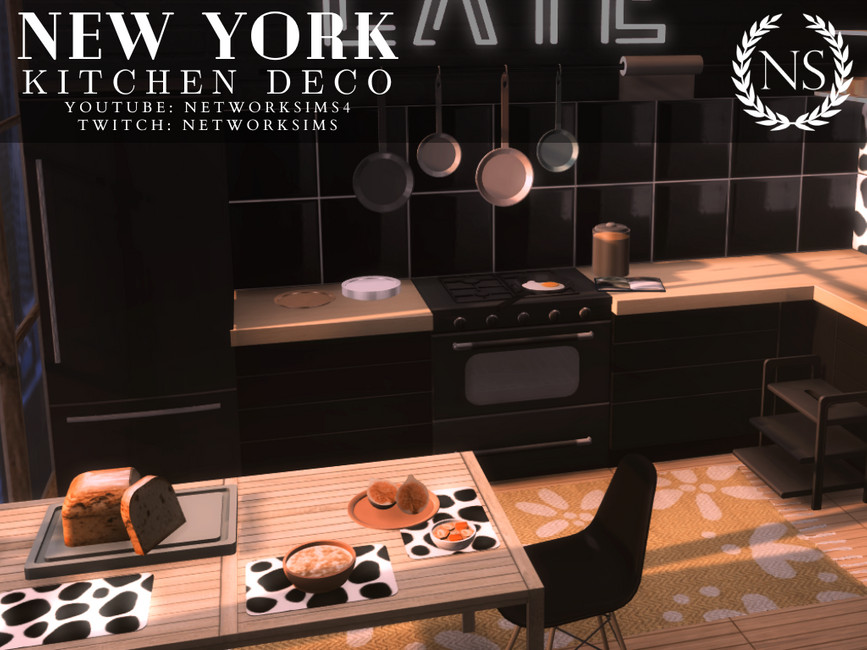 The Sims Resource - New York Kitchen Deco PtI