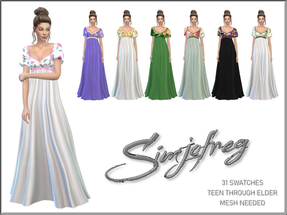 The Sims Resource | Sifix Lisa Dress RC