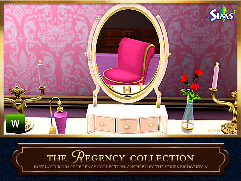 The Sims Resource | Your Grace Regency Collection Vanity Mirror
