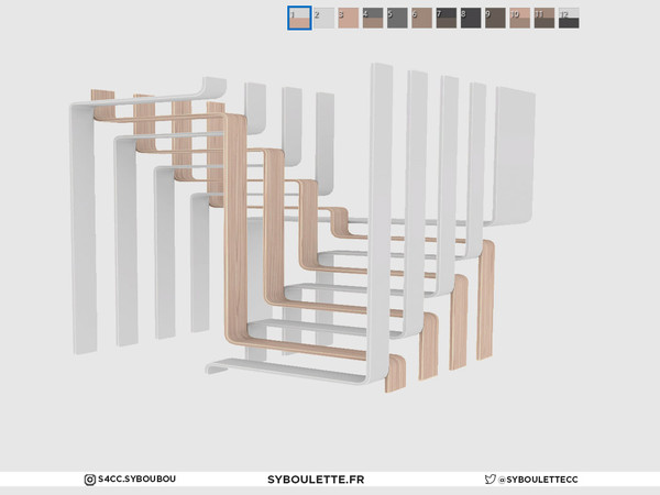 The Sims Resource - MinimalSim - Strip Spiral stairs (short)