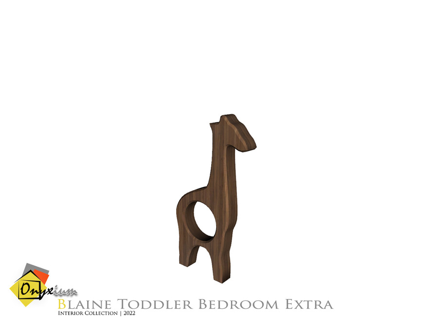 The Sims Resource - Blaine Wooden Giraffe Toy Decor