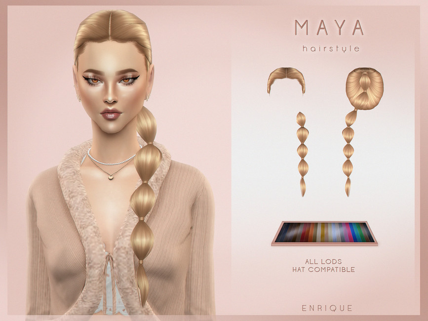 The Sims Resource - Maya Hairstyle