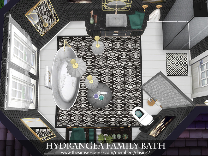 The Sims Resource - Hydrangea Family Bath