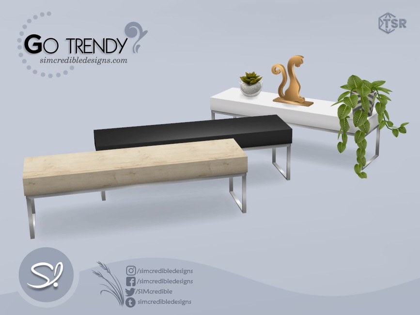 The Sims Resource - Go Trendy Low Table 2x1