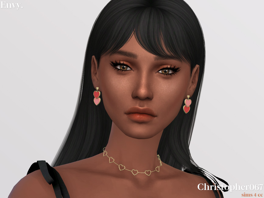 The Sims Resource - Envy Earrings