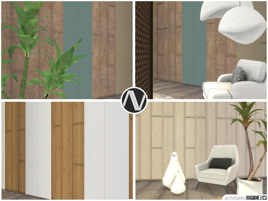 The Sims Resource - Folsom Room Dividers And Wall Panels